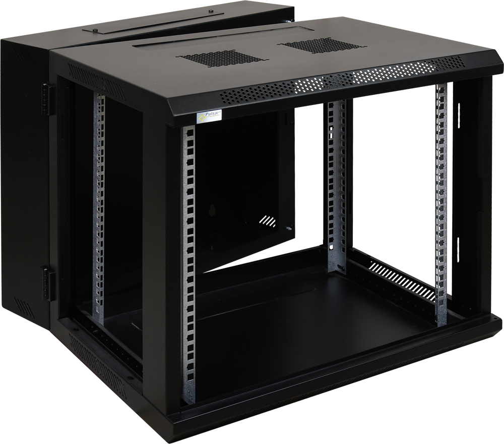 9U RACK Cabinet Double Section Wall Mounted Fully Assembled 600x600